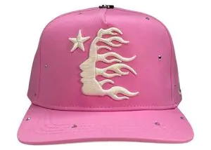 HELLSTAR Og Logo Rhinestone Snapback Hat - Pink