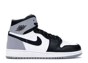 JORDAN 1 Retro Sneakers - White/black/wolfgrey