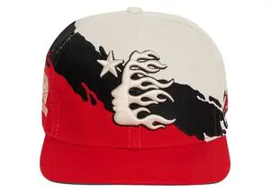 HELLSTAR Paintbrush Snapback Hat - Red/black