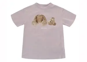 Palm Angels Broken Bear T-shirt - Lilac/brown