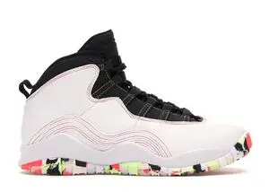 JORDAN 10 Retro Ember Glow Sneakers - White/barely Volt/black