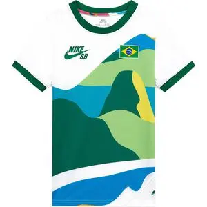 Nike X Parra Brazil Federation Kit Crew Jersey - White/clover
