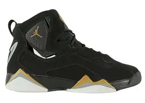 JORDAN True Flight High-top Sneakers - Black/metallic Gold/wolf Grey
