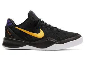 Nike Kobe 8 Lakers Away Grade School Sneakers