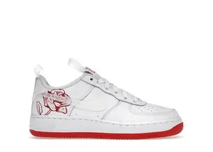Nike Air Force 1 Low Bodega Plastic Bag Sneakers - White/white/university Red