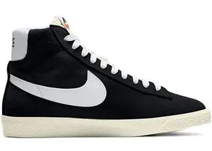 Nike Blazer Mid Suede Sneakers - Black/white/sail