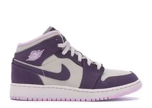 JORDAN Air Jordan 1 Mid Sneakers Pro Purple/desert Sand