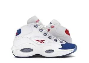 REEBOK Question Mid Double Cross - White/collegiate Royal/primal Red