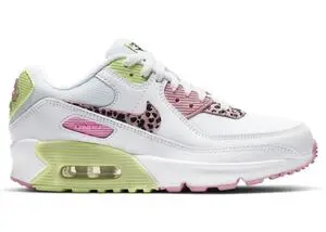 Nike Air Max 90 Sneakers - White/pink Rise/barely Volt