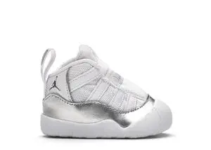 JORDAN 11 Crib Bootie - White/metallic Platinumone-colorwhite