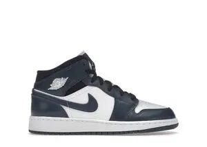 JORDAN 1 Mid - Armory Navy Blue/white/black
