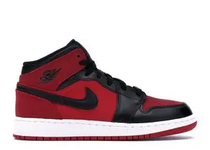 JORDAN Air Jordan 1 Mid Sneakers Gym Red/black/white