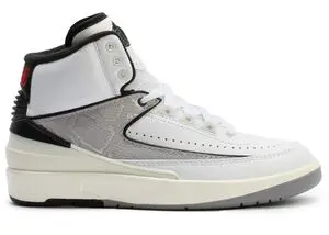 JORDAN 2 Retro Sneakers - White/fire Red/black