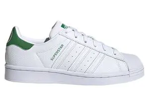 Adidas Superstar Sneakers - Cloud White/green