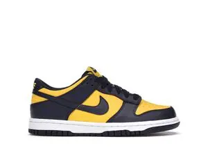 Nike Dunk Low Michigan Sneakers - Varsity Maize/midnight Navy Blue/white