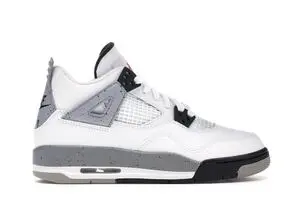 JORDAN Air Jordan 4 Retro Cement Sneakers White/fire Red/black