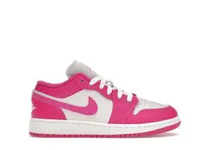 JORDAN Jordan 1 Low Athletic Sneakers Fire Pink/white/iris Whisper