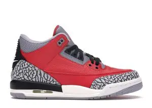 JORDAN 3 Retro Se - Fire Red/cement Grey