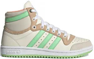 Adidas Top Ten Hi The Mandalorian The Child Sneakers - Cream White/pale Nude/clear Mint