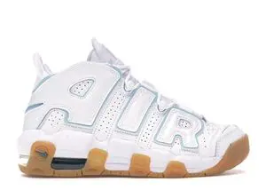 Nike Air More Uptempo Aqua Gum Sneakers - White/noise Aqua/gum Light Brown