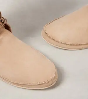 THE ROW Tyler Suede Boots - Beige