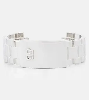 Balenciaga 24/7 Cuff Bracelet - Silver