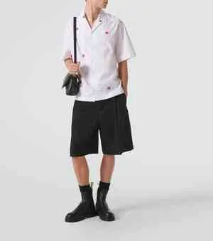 Jacquemus Checked Cotton Jacquard Bowling Shirt
