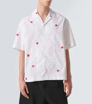 Jacquemus Checked Cotton Jacquard Bowling Shirt