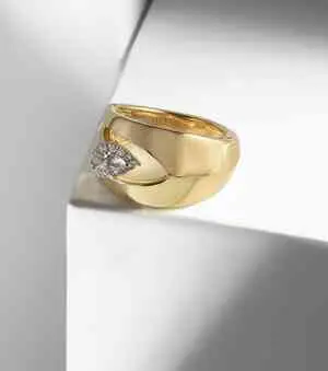 Yeprem 18kt Yellow Ring With Diamonds