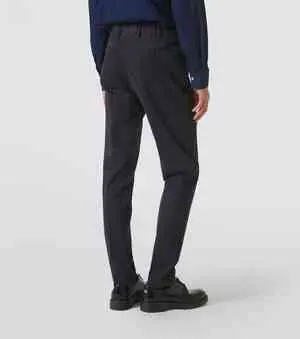 SLOWEAR Incotex Pleated Cotton Tapered Trousers
