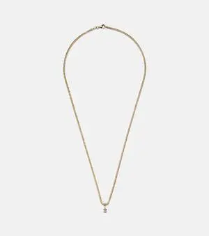 ANITA KO Franco 18kt Yellow Chain Necklace With Pear Diamond - Gold
