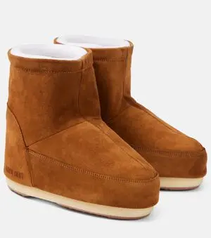 Moon Boot Icon Low Suede Boots - Brown