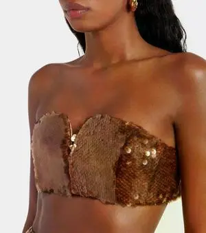 BLAZÉ MILANO Sequined Bra Top
