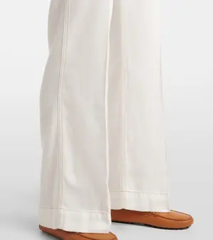 7 For All Mankind Mid-rise Wide-leg Jeans