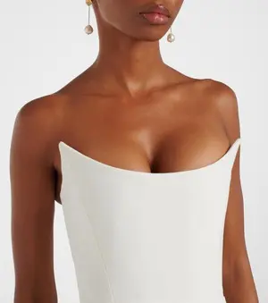 Alex Perry Bridal Strapless Midi Dress