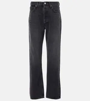 AGOLDE 90s Pinch Waist High-rise Straight Jeans - Black