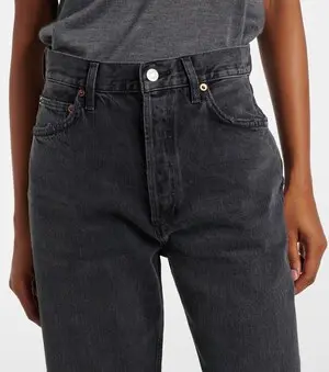 AGOLDE 90s Pinch Waist High-rise Straight Jeans - Black