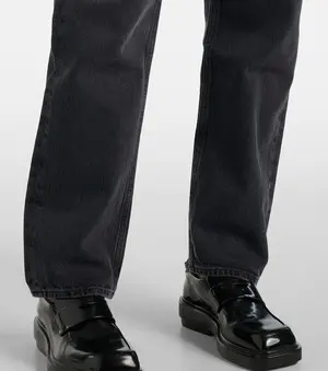 AGOLDE 90s Pinch Waist High-rise Straight Jeans - Black
