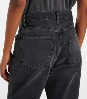 AGOLDE 90s Pinch Waist High-rise Straight Jeans - Black