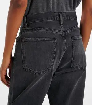 AGOLDE 90s Pinch Waist High-rise Straight Jeans - Black