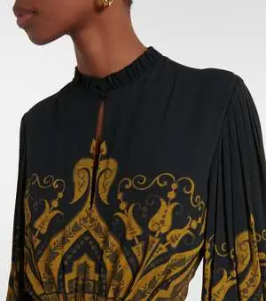 Etro Printed Crêpe Jersey Gown
