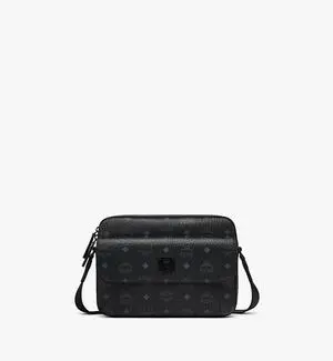 Mcm Aren Messenger Bag - Black