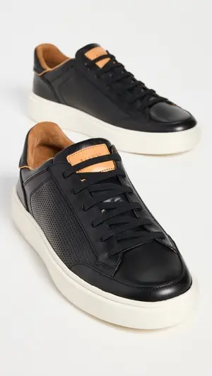 Allen Edmonds Oliver Leather Sneakers - Black