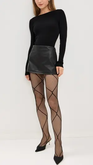 Commando Diamond Net Tights