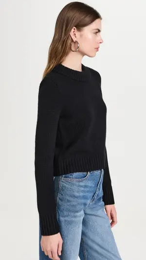 LA LIGNE Solid Mini Marin Sweater - Black