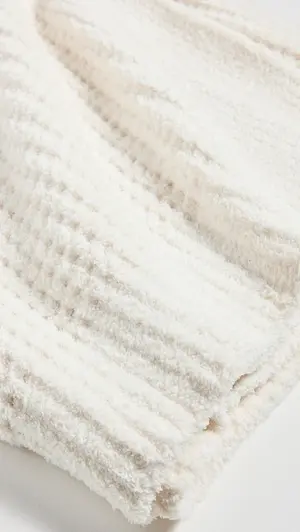 Barefoot Dreams Cozychic Waffle Throw - Cream