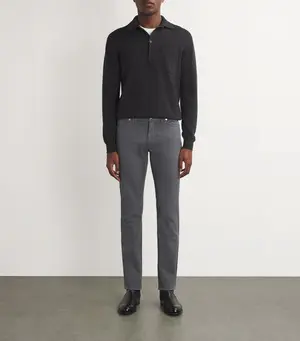 Brioni Stretch-cotton Meribel Jeans - Grey
