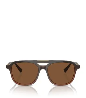 Brunello Cucinelli Acetate Bc4001s Sunglasses - Brown