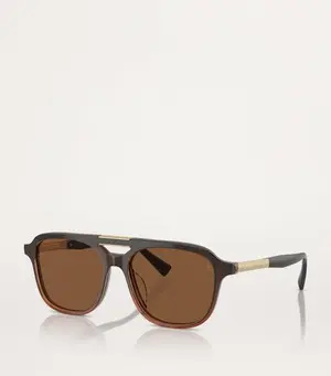 Brunello Cucinelli Acetate Bc4001s Sunglasses - Brown
