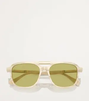 Brunello Cucinelli Acetate Bc4001s Sunglasses - Green